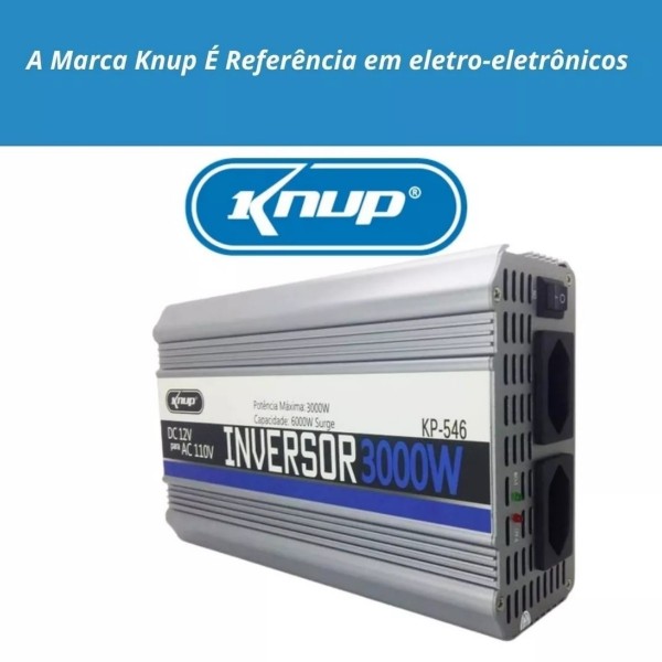 Outpec - Inversor 12v 110v Energia 3000w Transformador Conversor