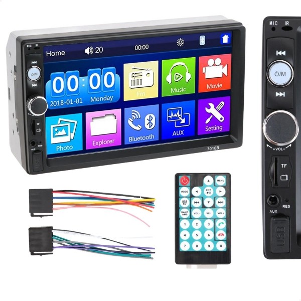 Outpec - Central Multimídia Mp5 2 Din Espelhamento Celular Universal