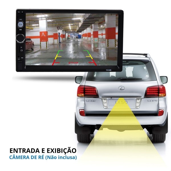 Outpec - Central Multimídia Mp5 2 Din Espelhamento Celular Universal