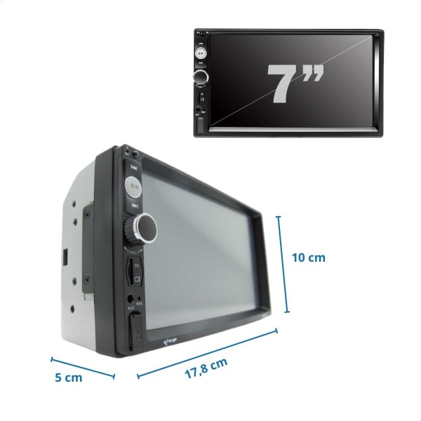 Outpec - Central Multimídia Mp5 2 Din Espelhamento Celular Universal