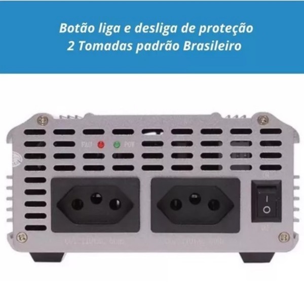 Outpec - Inversor 12v 110v Energia 3000w Transformador Conversor