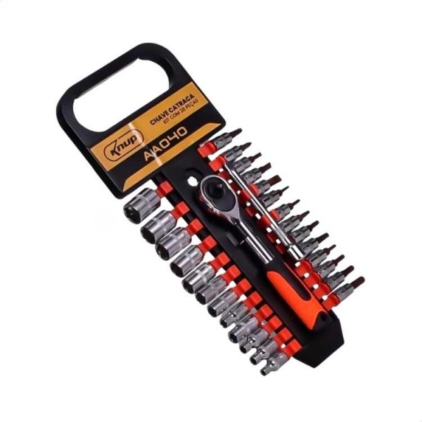 Outpec - Kit Jogo Chave Catraca Ferramentas Completo Torx Boca Allen